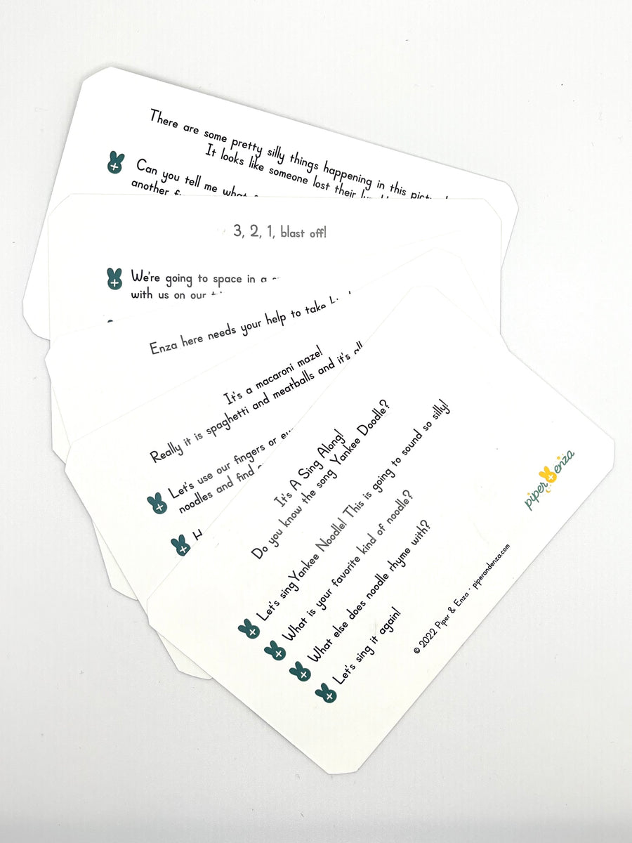Piper + Enza: Needles & Noodles Distraction Cards